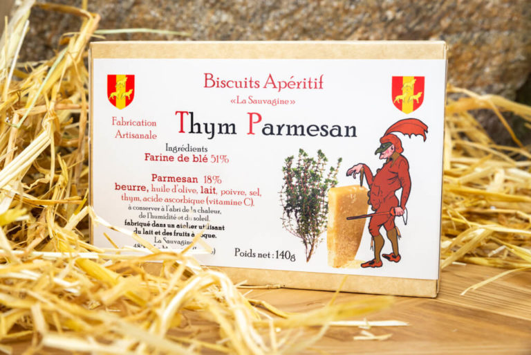 Biscuits Parmesan - Boîte de 2 sachets de 70g - La Sauvagine